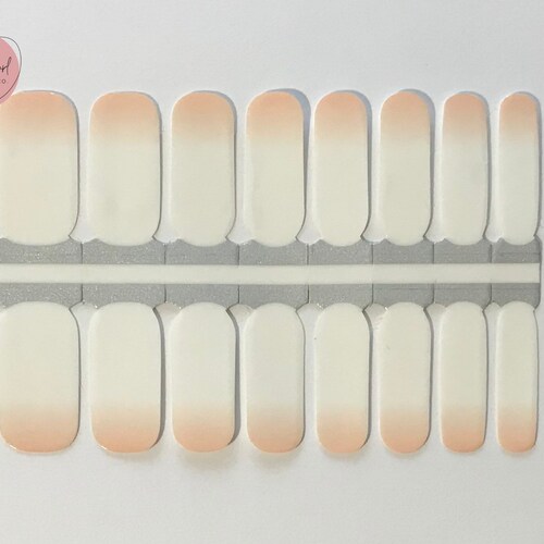 White Abstract Nail Wraps Nail Polish Sticker Nail Strips - Etsy