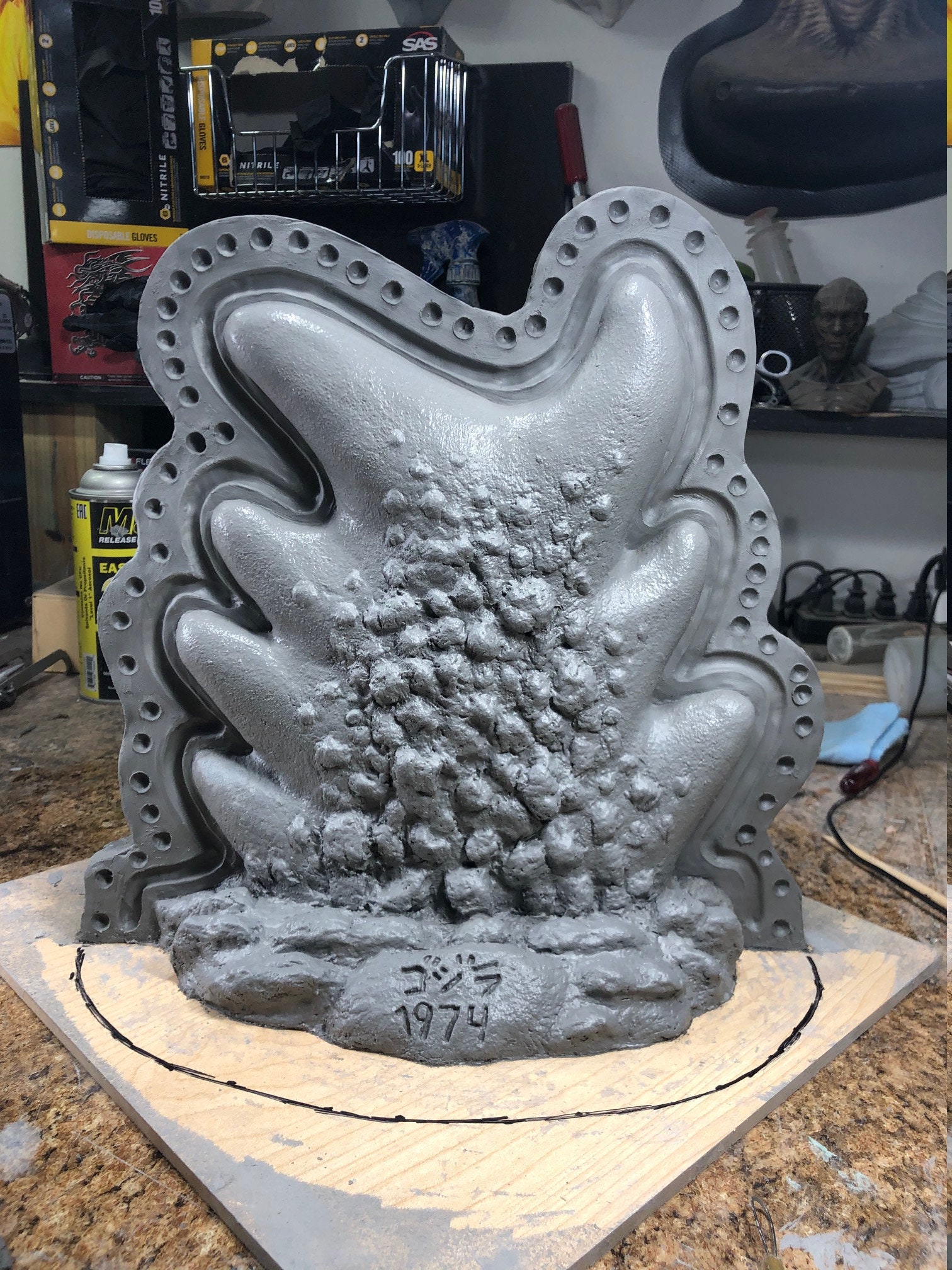 Godzilla 1974 Resin Spine Prop Display Piece - Etsy