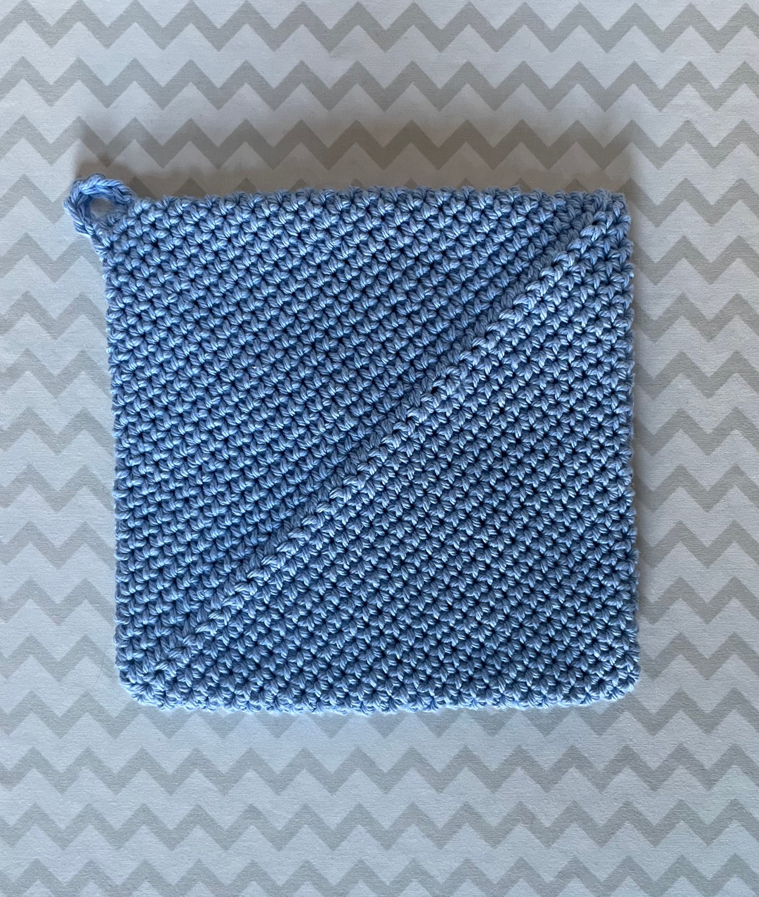 Crochet Double Layer Spring Potholders, Crochet Durable Cotton Double ...