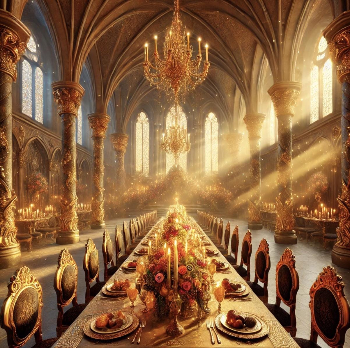 Majestic Astral Feast for 50-100 Spirit Companions, Large-scale ...