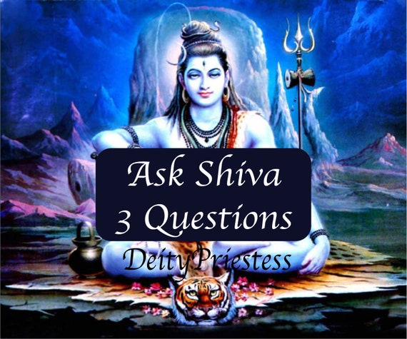 Ask Shiva 3 Questions Mini Reading by Deity Priestess - Etsy