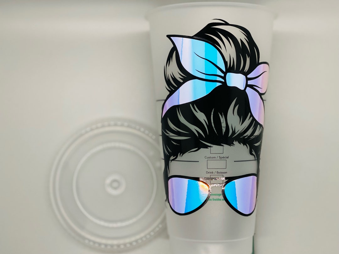 Messy Bun Starbucks Cold Cup Messy Bun Life Cup Messy Bun - Etsy
