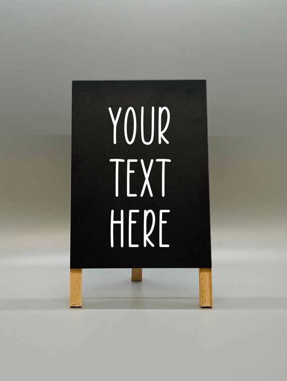 Small Personal Chalkboard Sign With Easel Mini Chalkboard - Etsy