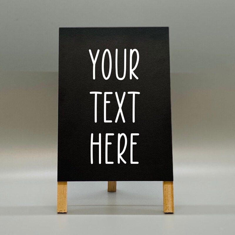 Mini Tabletop Chalkboard - Etsy