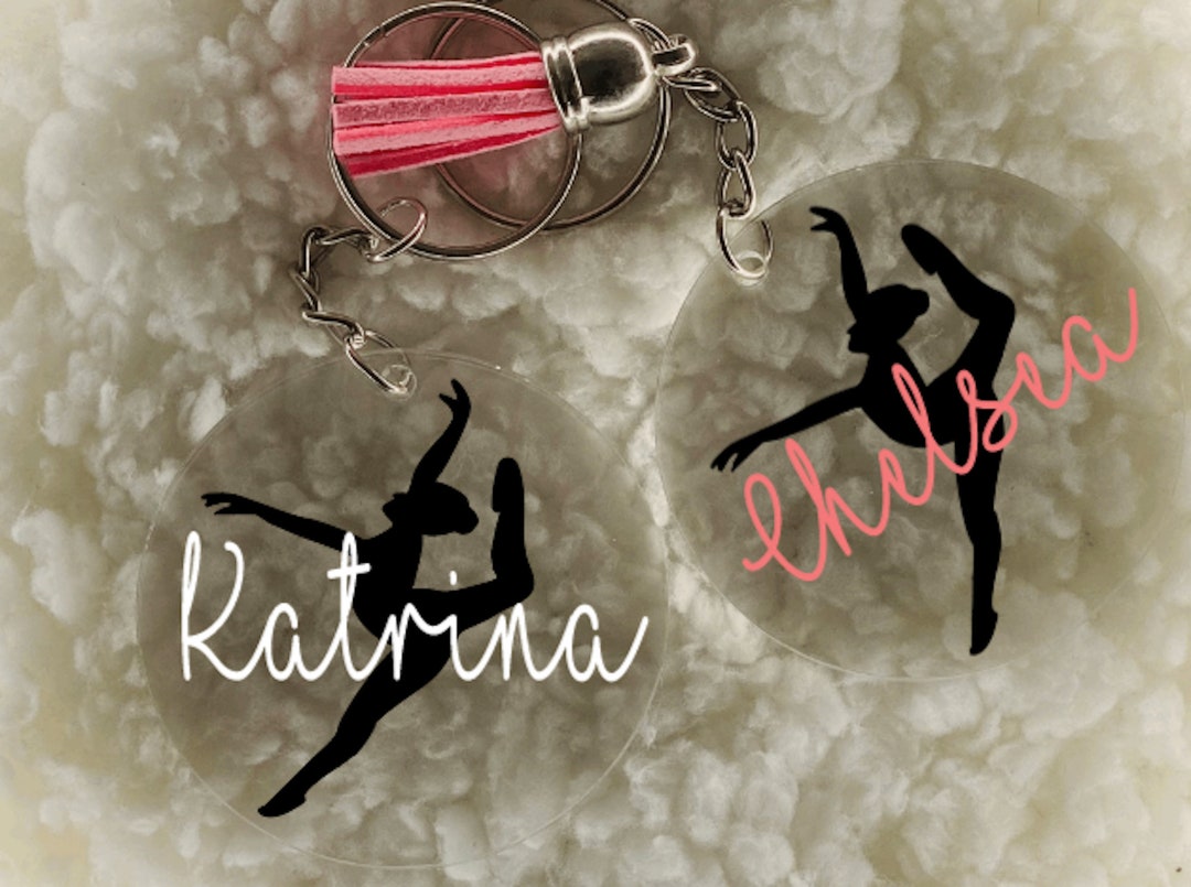 Custom Dancer Acrylic Keychain, Personalized Dancer Acrylic Keychains ...