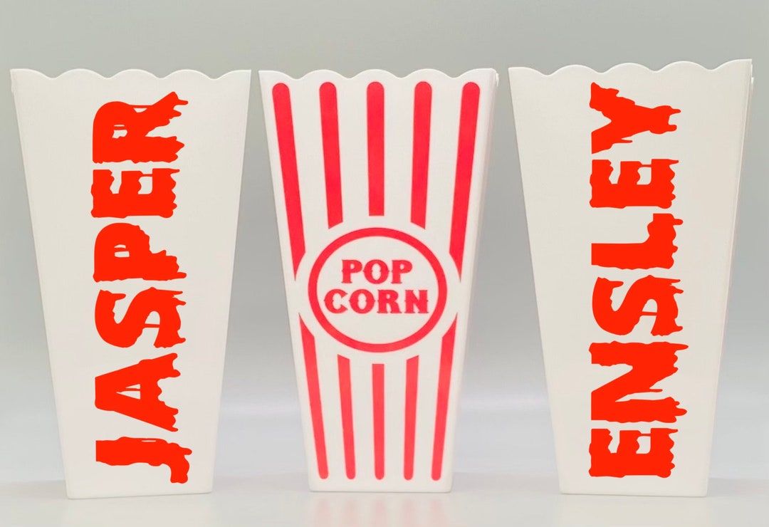 Personalized Popcorn Buckets, Movie Night Bucket, Family Movie Night ...