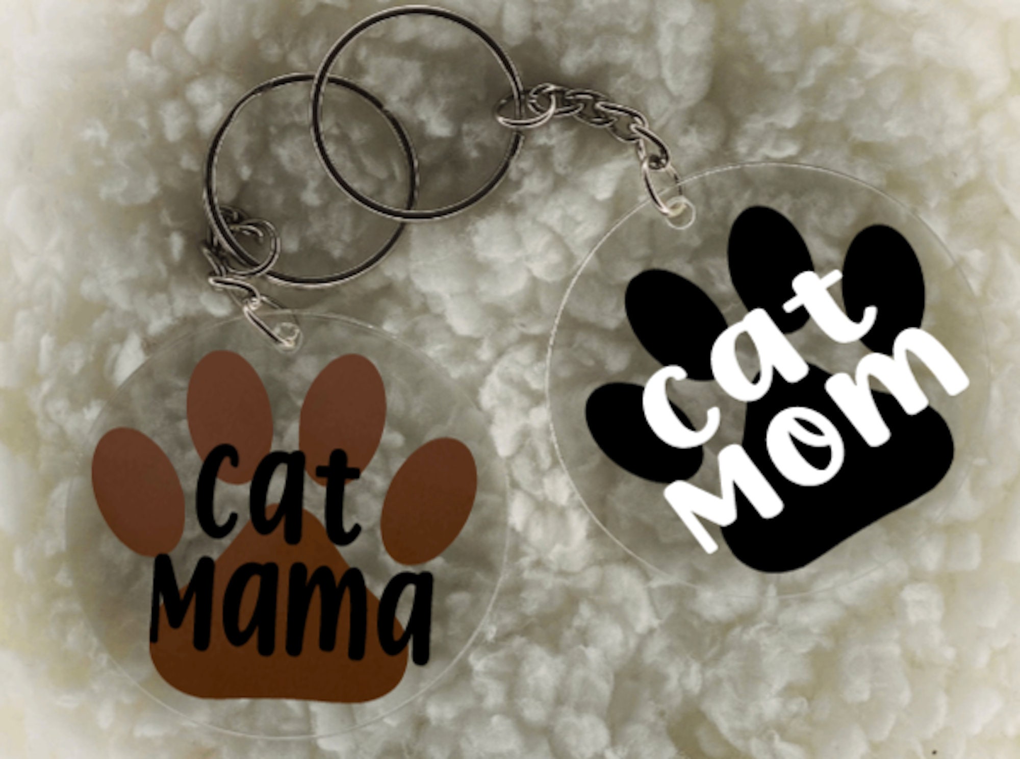 Cat Mom Keychain Cat Keychain Cat Mom Acrylic Keychain Cat - Etsy.de