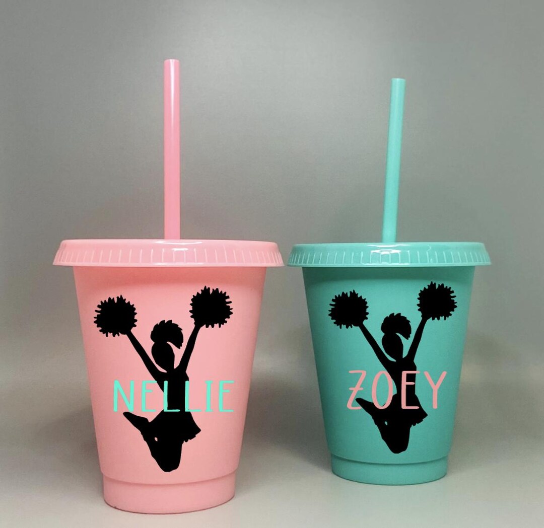 Cheerleader Cold Cup, Custom Cheer Tumbler, Personalized Cheer Cup ...