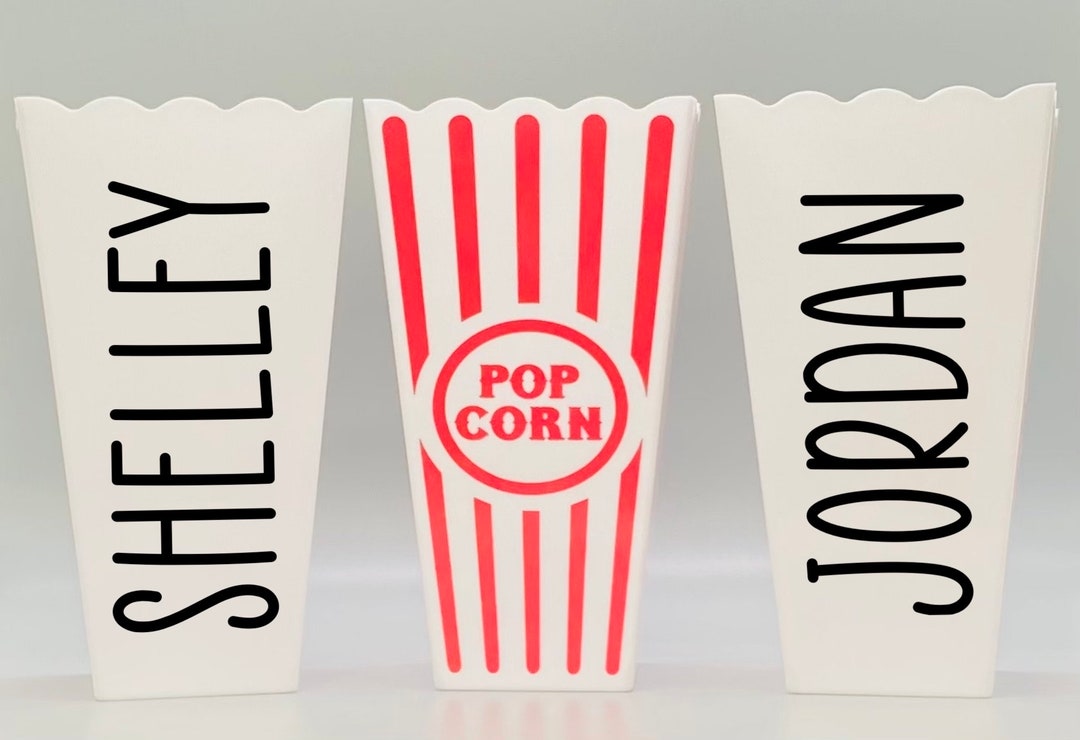 Personalized Popcorn Buckets, Movie Night Bucket, Family Movie Night ...