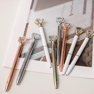 Custom Engraved Diamond Pen,pen Wedding Favors,rose Gold Pens,crystal ...