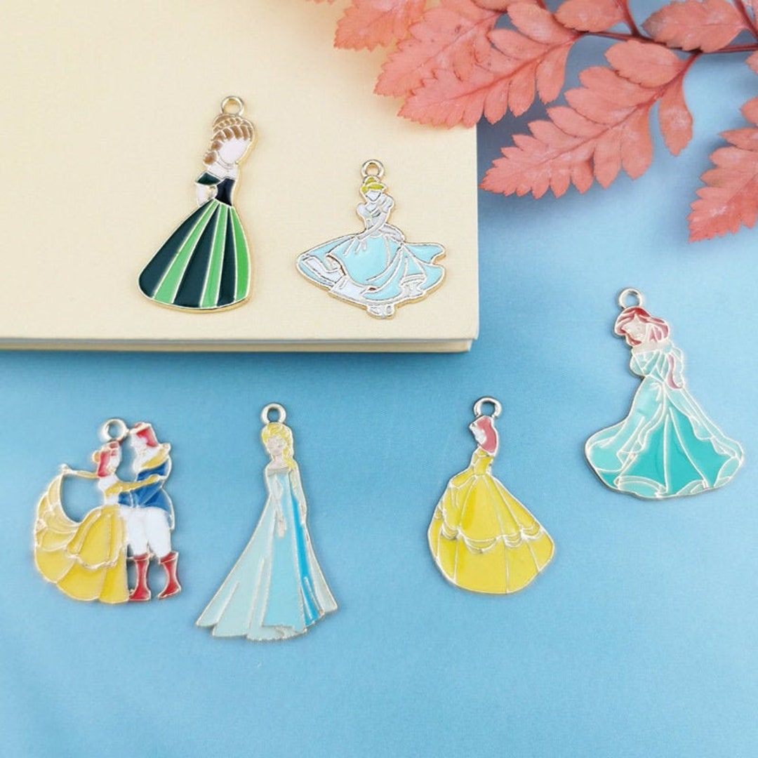 10PCS Enamel Cartoon Character Charms,drop Oil Alloy Charm Pendant,diy ...