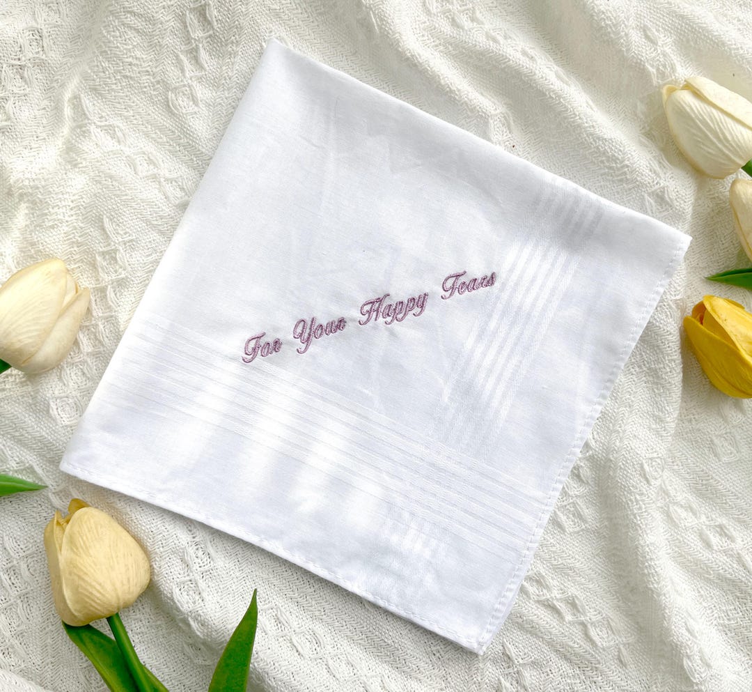 Personalized Wedding Handkerchief for Mother of the Bride, Custom ...