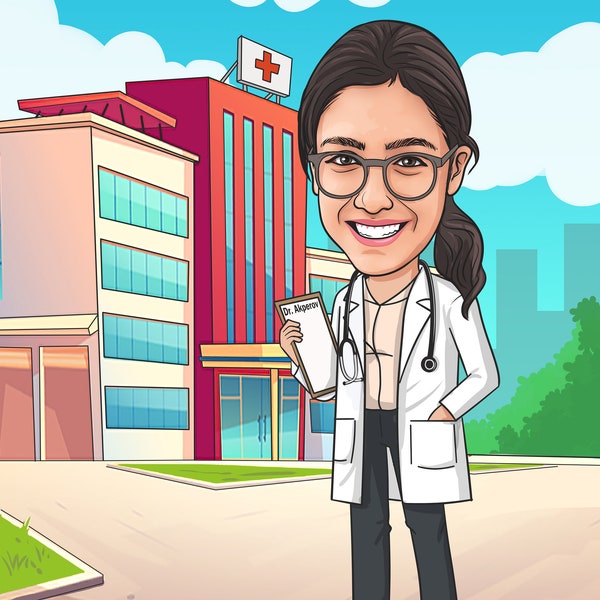 Medical School Graduation Caricature Art Etsy medical-school-graduation-caricature-art-etsy