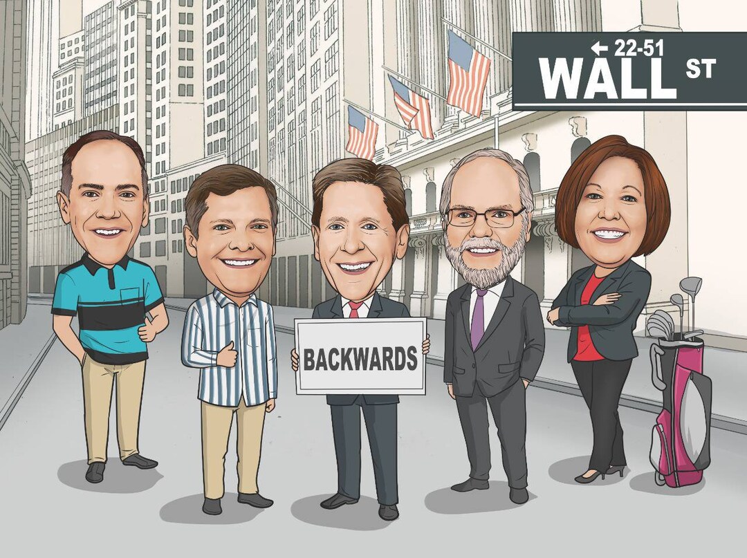 Group Company Caricature, Drawing From Photo, Cartoon Portrait From ...