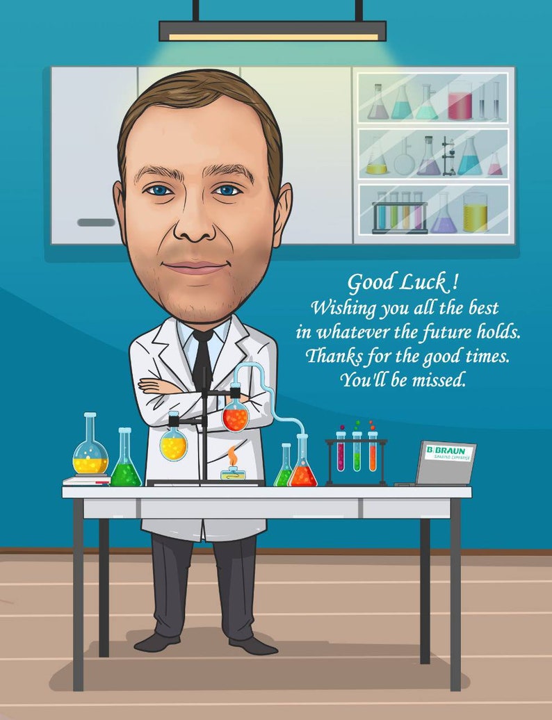 Custom Doctor Gift Caricature Drawing for Frontliner: | Etsy