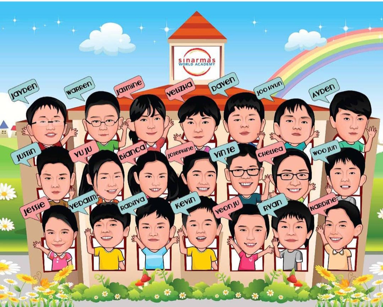 Custom 5-25 People Custom Caricature Retirement Group - Etsy