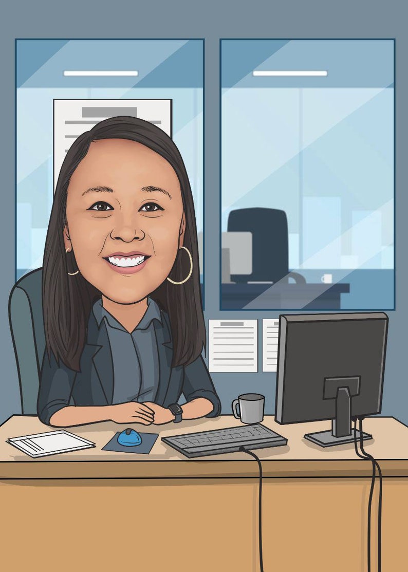 Custom Caricature Drawing From Photo Cartoon Portrait Drawing - Etsy