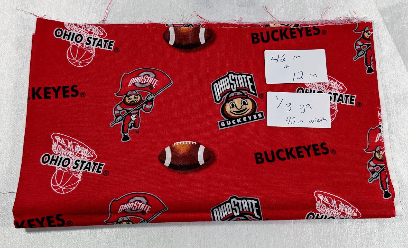 Ohio State University Buckeyes Sports Fabric | Etsy