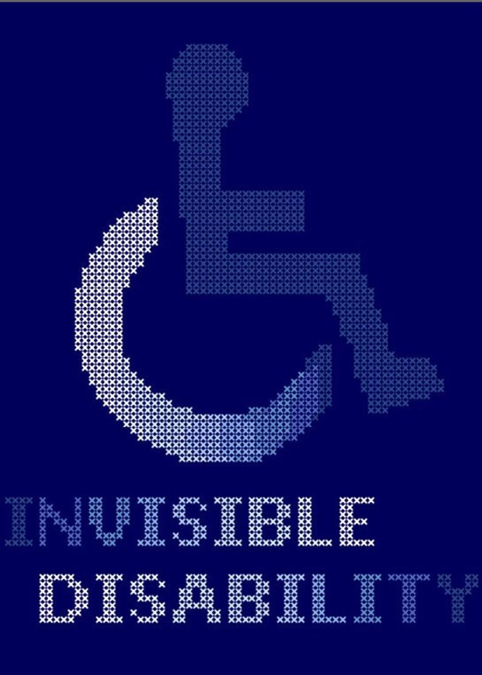 Invisible Disability Symbol Cross Stitch Pattern PATTERN ONLY - Etsy