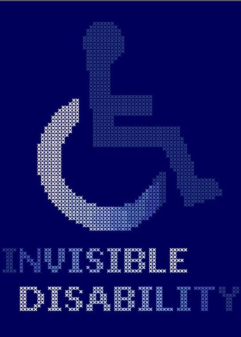 Invisible Disability Symbol Cross Stitch Pattern PATTERN ONLY - Etsy