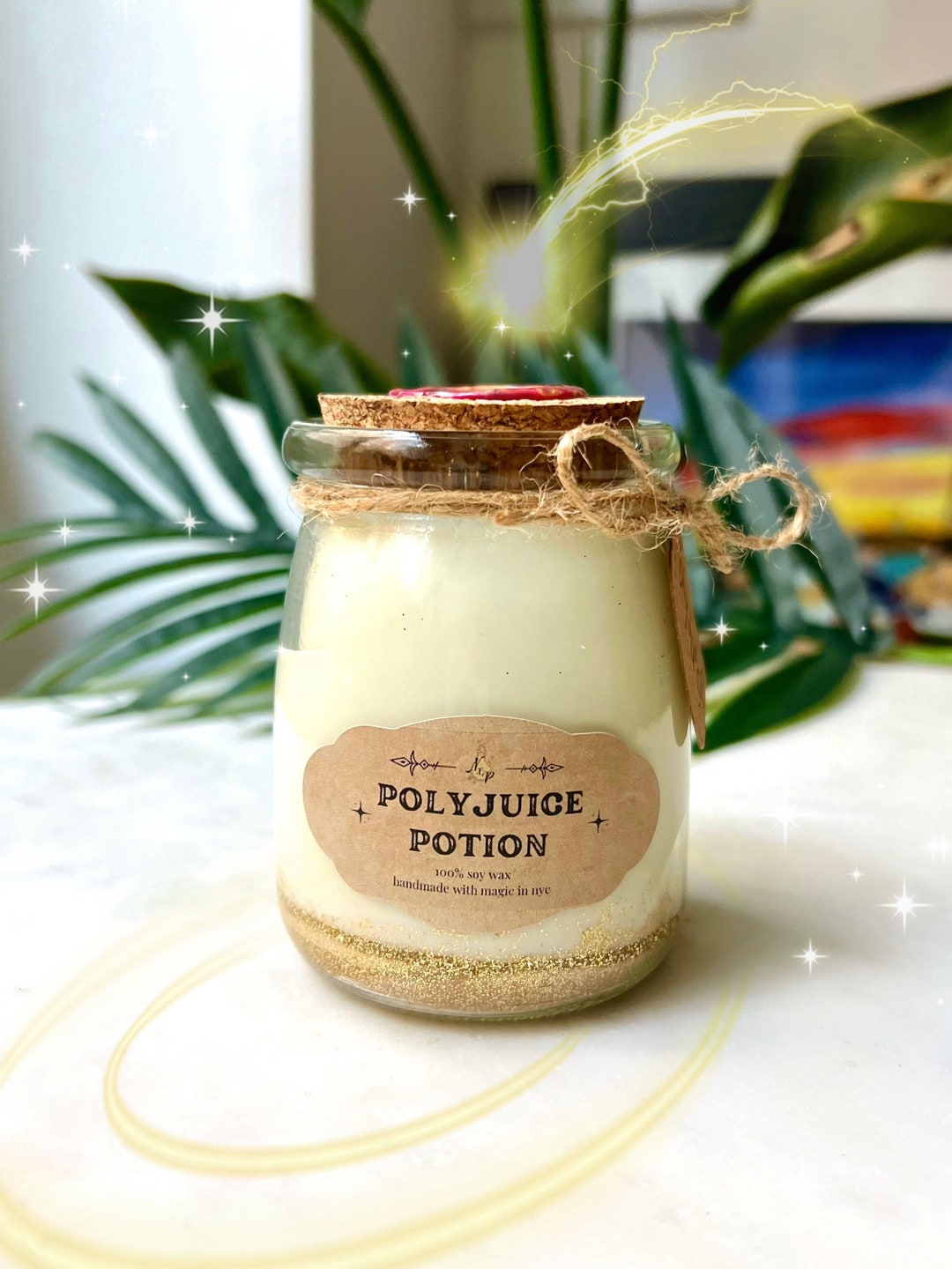 Polyjuice Potion | COLOR CHANGING CANDLE | Sorting Hat Candle| Hand-poured Soy Wax | Citrus Mint ...