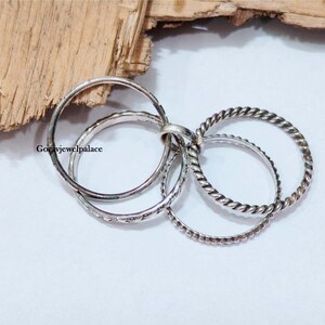 4 Multi Connector Band Ring, Handmade Ring, 925 Silver Ring, Women ...