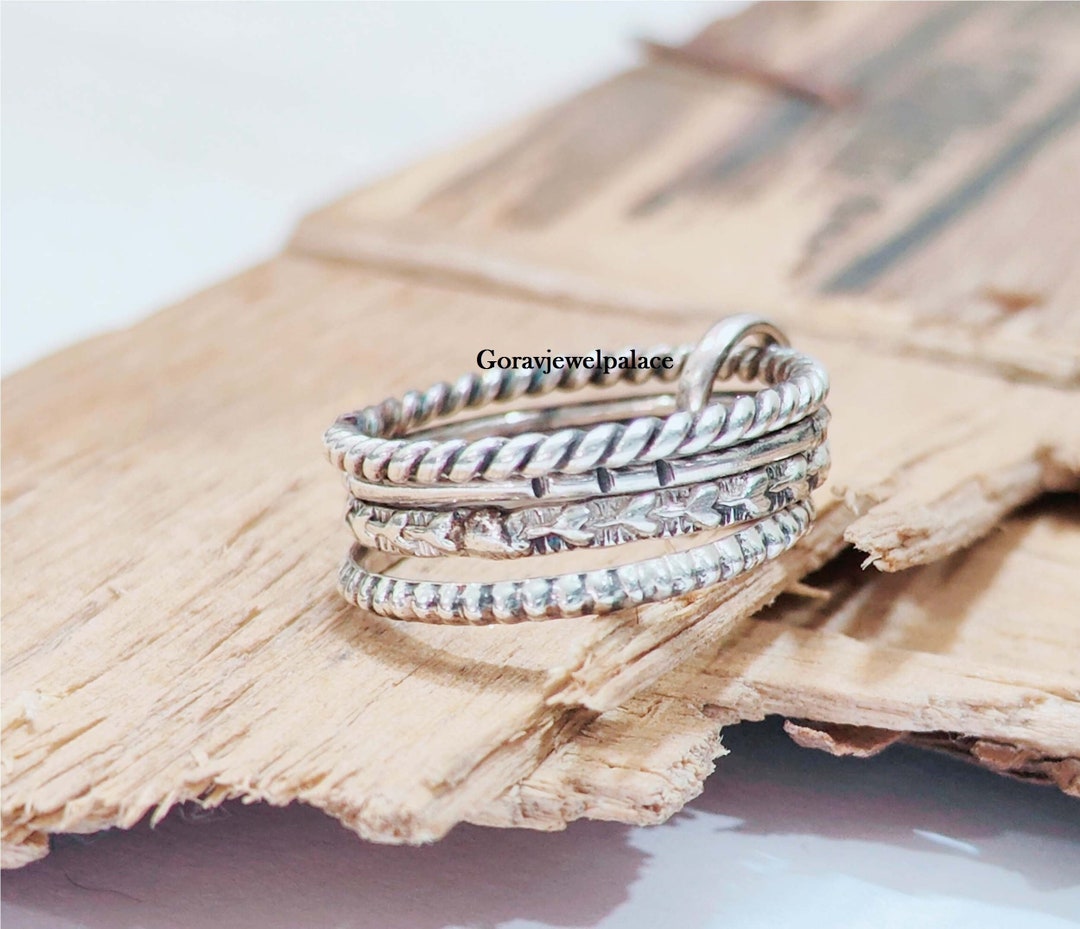 4 Multi Connector Band Ring, Handmade Ring, 925 Silver Ring, Women ...