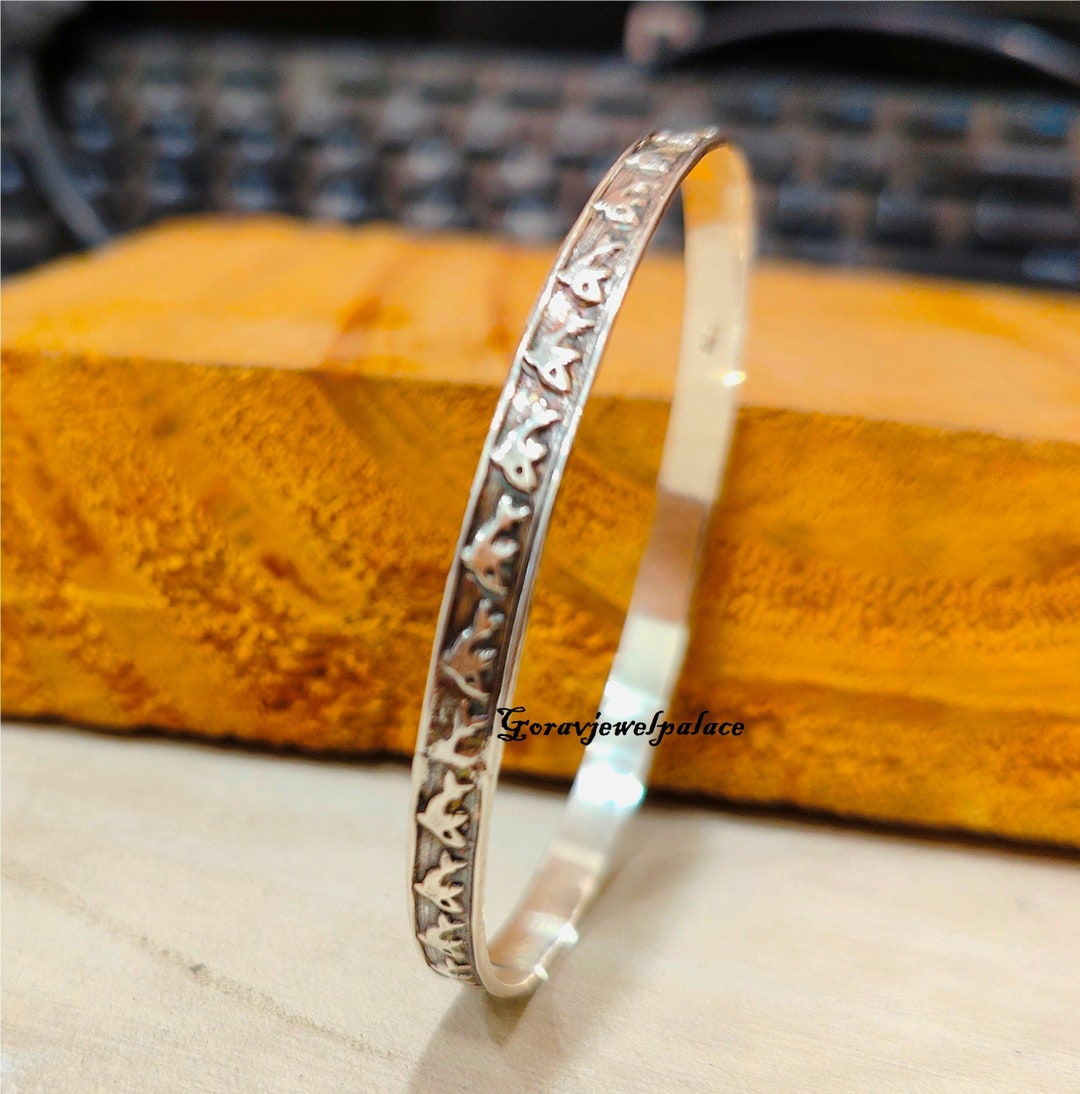 Handmade Sterling Silver Fish Bangle - Everyday Bracelet - Etsy