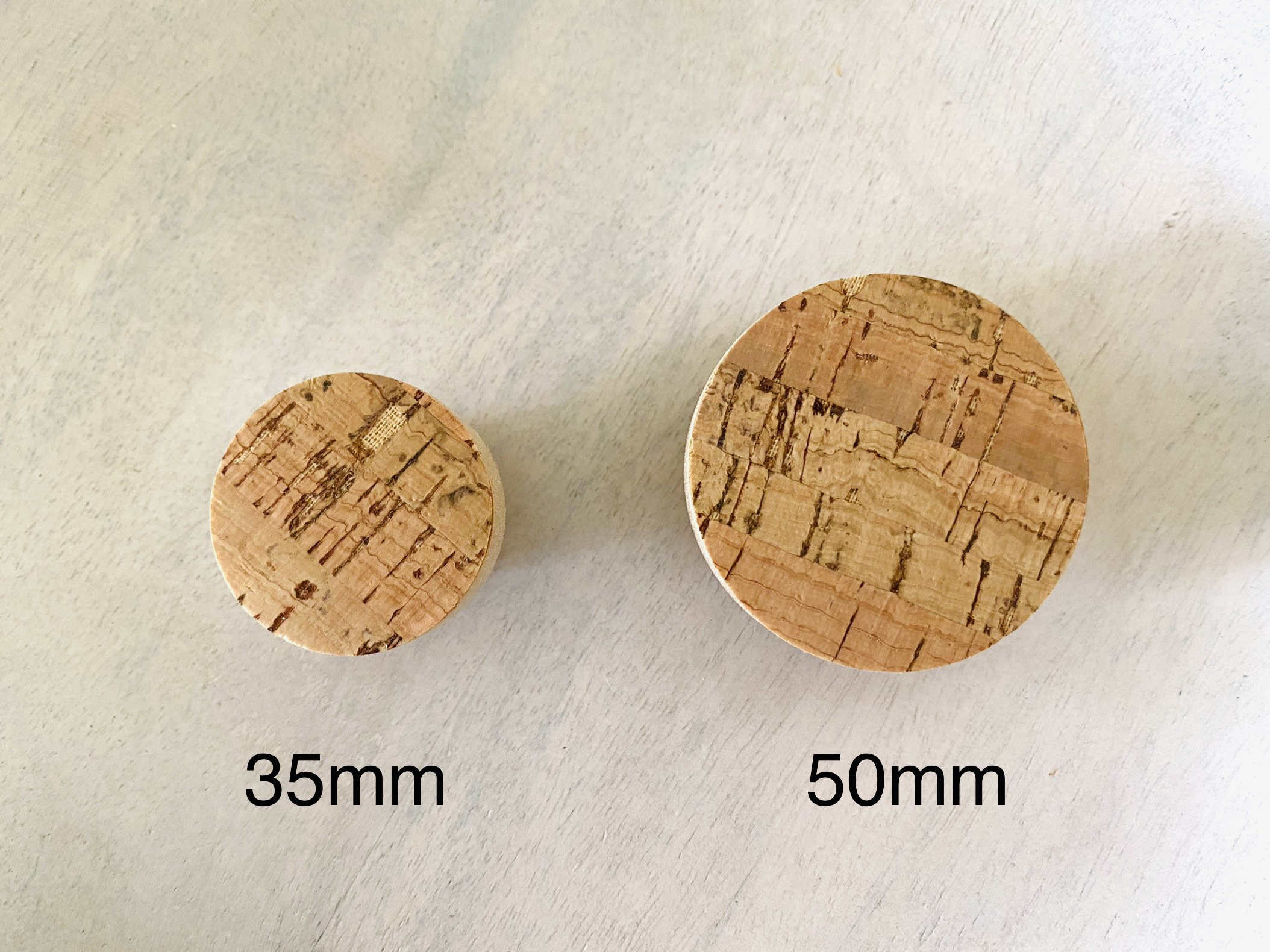 Cork Wood Knob Tan Round Wooden Furniture Knobs Cork Dresser - Etsy