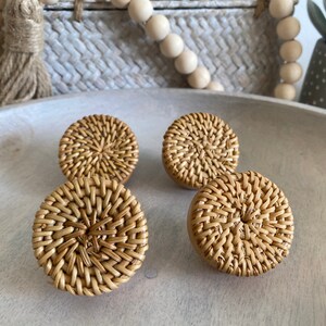 Rattan Knob Rattan Handle Furniture Knobs Cabinet Hardware - Etsy Australia