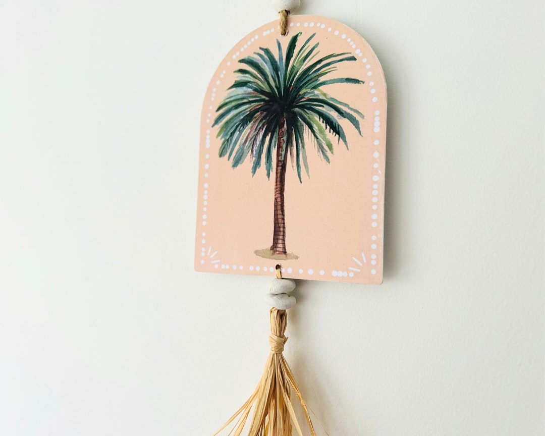Palm Tree Wall Decor, Coastal Wall Hanging, Palm Tree Wall Art, Palm ...