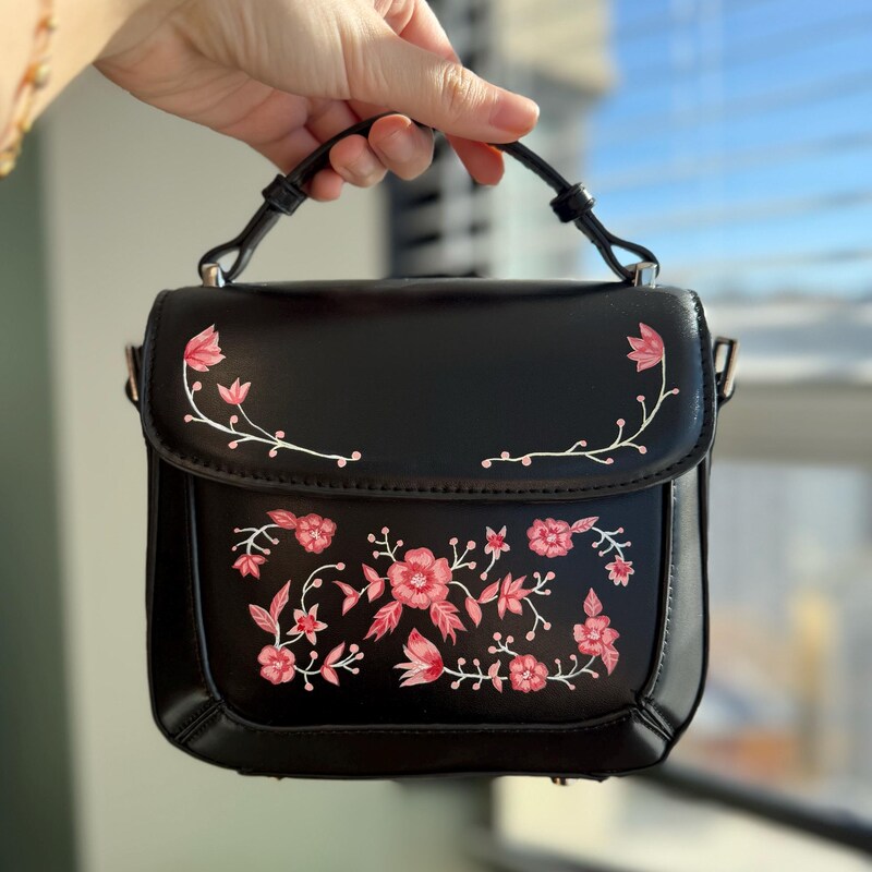 Hand Painted Handbag - Etsy