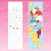 Kawaii Cats Coloring Bookmarks, Printables Instant Digital Download PDF ...