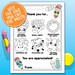 Thank You Teacher Printable Coloring Page, Gift for End of School and ...