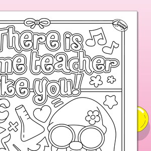 Gnome Teacher Coloring Page, Thank You Gift for End of School and ...