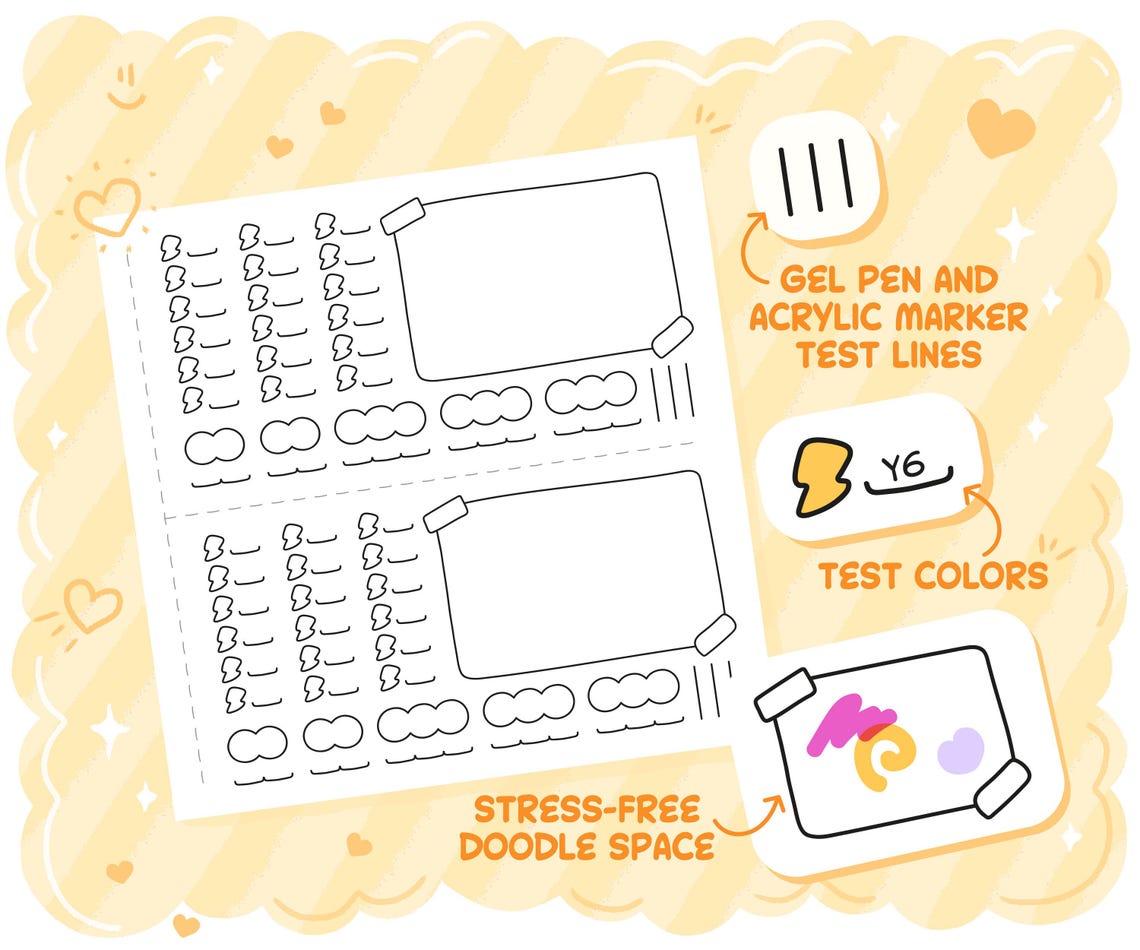 Blank Color Swatch Pages to Test Colors, Practice Coloring Gradients ...