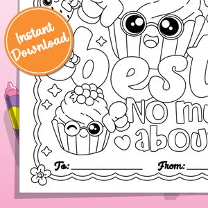 Berry Best Teacher Coloring Page, Thank You Gift for End of School and ...