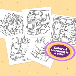 Spooky Christmas Coloring Pages, 40 Ghostly Festive, Cute & Cozy Holiday and Halloween ...