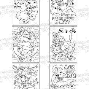 Mamasaurus Coloring Book, Printable PDF Instant Digital Download ...