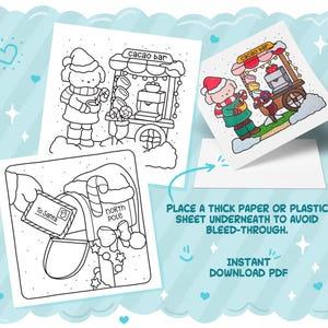Christmas Coloring Pages, 40 Cute and Cozy Holiday Illustrations ...