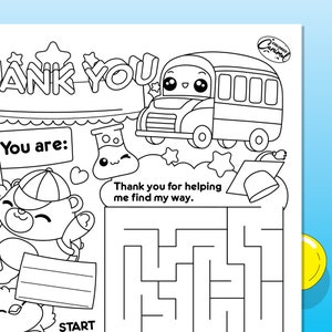 Thank You Teacher Coloring Page Gift for End of School and Appreciation ...