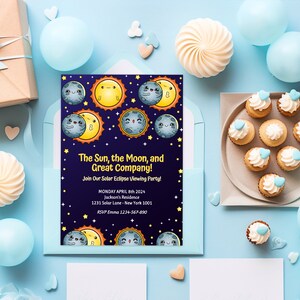 Total Solar Eclipse April 8 2024 Viewing Party Invitation Editable in ...