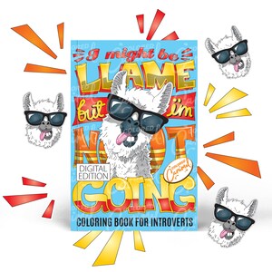 Introvert Coloring Book Printable PDF Instant Digital - Etsy