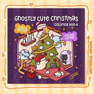 Spooky Christmas Coloring Pages, 40 Ghostly Festive, Cute & Cozy ...