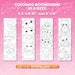 Kawaii Cats Coloring Bookmarks, Printables Instant Digital Download PDF ...