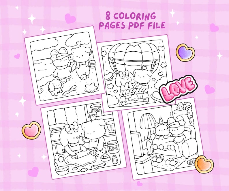 Valentines Day Coloring Pages Full of Love, Cute, Cozy & Comfy ...