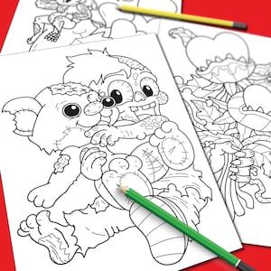 Zombie in Love Coloring Book, Printable Digital PDF Instant Download ...