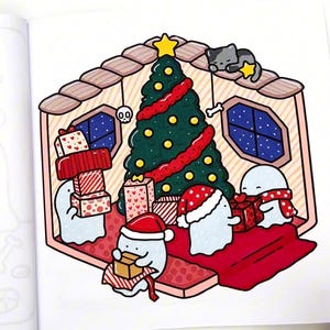 Spooky Christmas Coloring Pages, 40 Ghostly Festive, Cute & Cozy ...