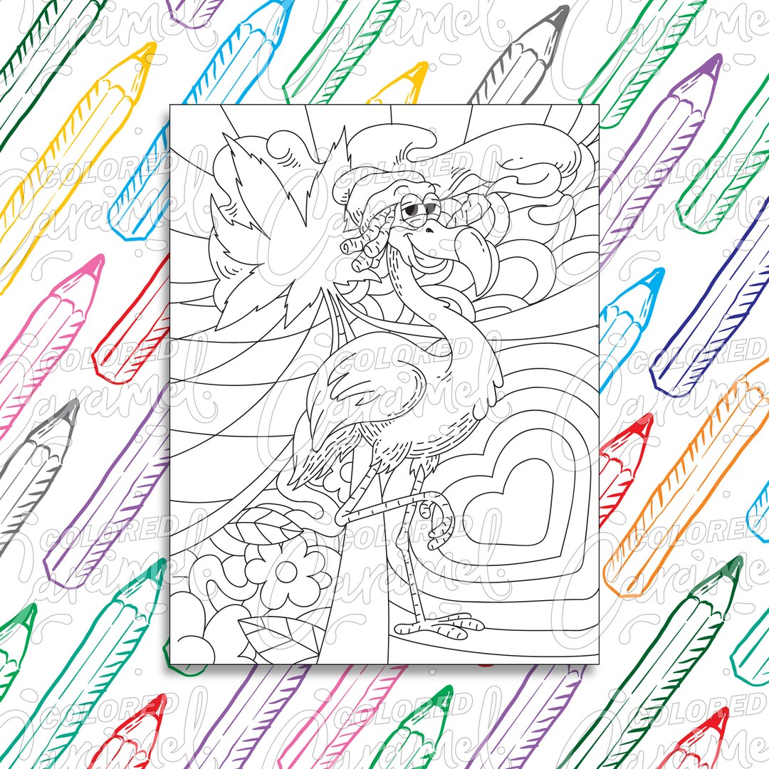 Stoner Coloring Page Digital Download PDF, Trippy, Funny and Cool Rasta ...