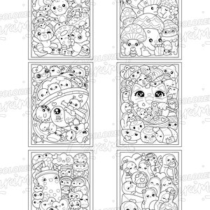 Love Doodles Kawaii Coloring Book Printable PDF Download - Cute and Fun ...